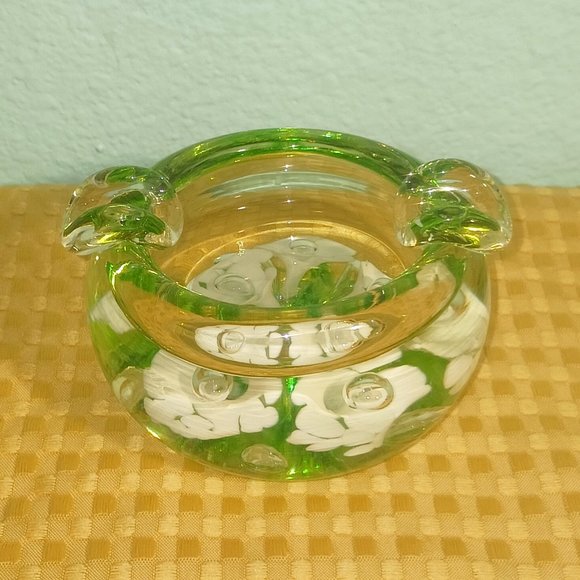 Accents | Vintage Handblown Calla Lilly Paperweight 2 Person Ashtray ...